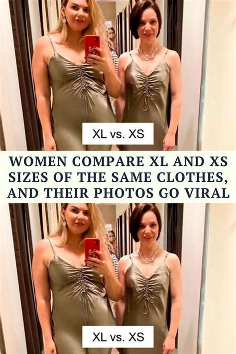 Women Compare XL And XS Sizes Of The Same Clothes And Their Photos Go Viral