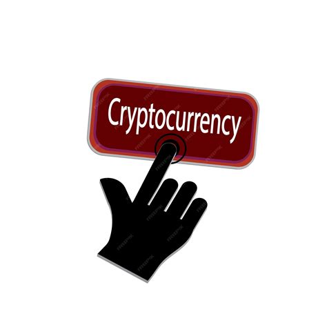Premium Vector Hand Mouse Cursor Clicks The Cryptocurrency Button Vector Design