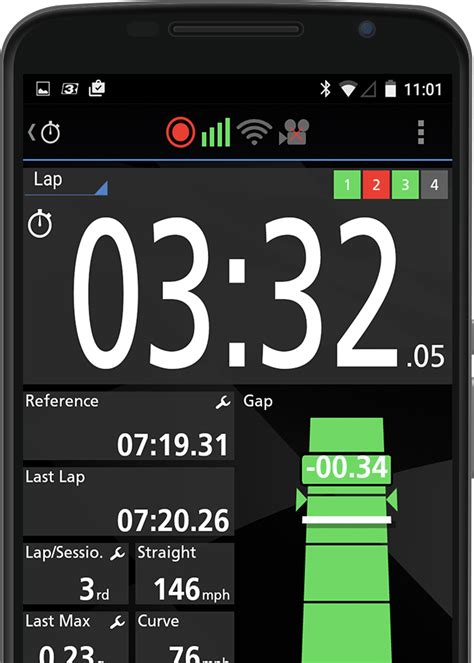track lap timer how car specs