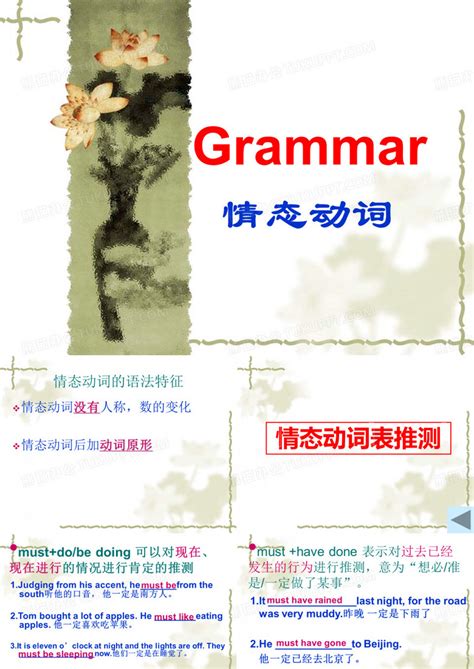 情态动词ppt模板下载 编号qyymmymg 熊猫办公