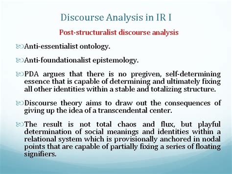 Discourse Analysis Vs Content Analysis Discourse Analysis In