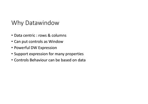 Powerbuilder Tile Menu Using Datawindow Ppt
