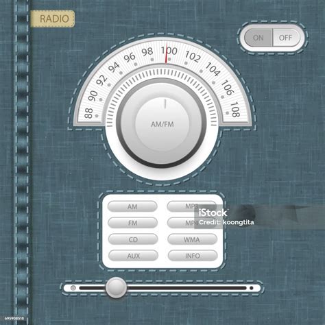 Radio Button In Jean Texture Vector Stock Illustration Download Image Radio Button In Jean Texture Vector Stock Illustration Download Image
