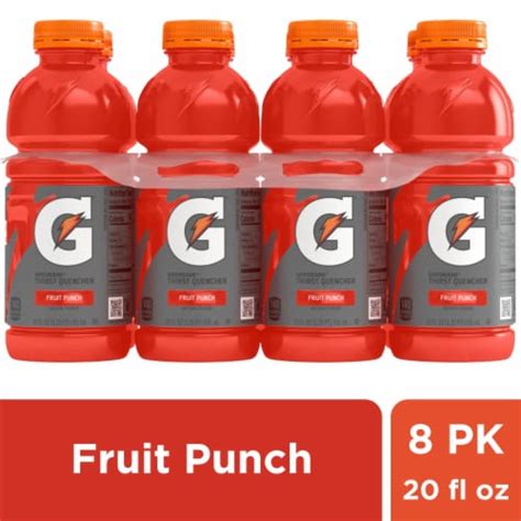Gatorade® Red Fruit Punch Sports Drink Multipack Bottles 8 Bottles