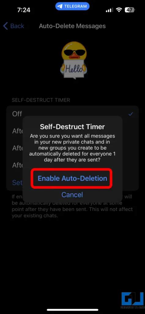 Ways To Enable Auto Delete Messages For Telegram Chats Gadgets To Use