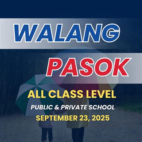 Walang Pasok — September 23 2025 Pinas Weather Update Facebook