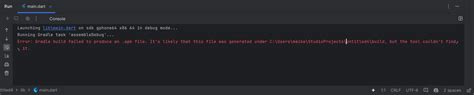 Error Gradle Build Failed To Produce An Apk File On Flutter Project For Android Stack Overflow