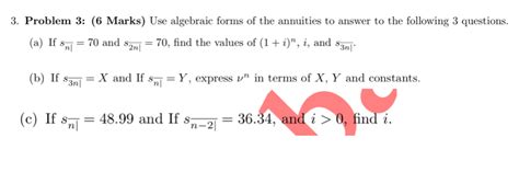 solved problem 3 6 ﻿marks ﻿use algebraic forms of ﻿the