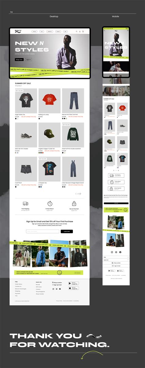 Online Clothing Store UI UX Web Design On Behance