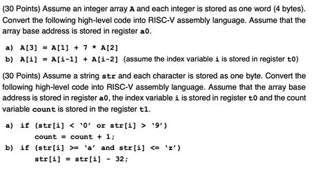 Solved Points Assume An Integer Array A And Each Chegg