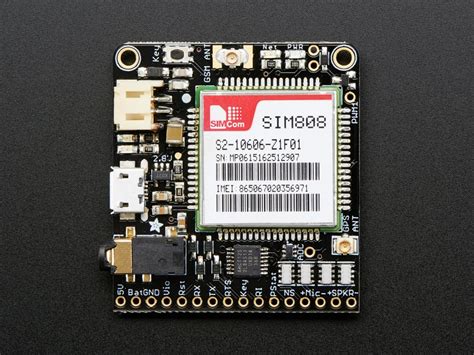 adafruit fona 808 mini cellular gsm gps breakout robozar