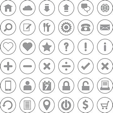 Abstract Icon Set Web Circle Color Vector Web Circle Color PNG And Vector With Transparent