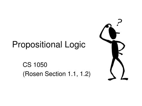 Ppt Propositional Logic Powerpoint Presentation Free Download Id 1486660