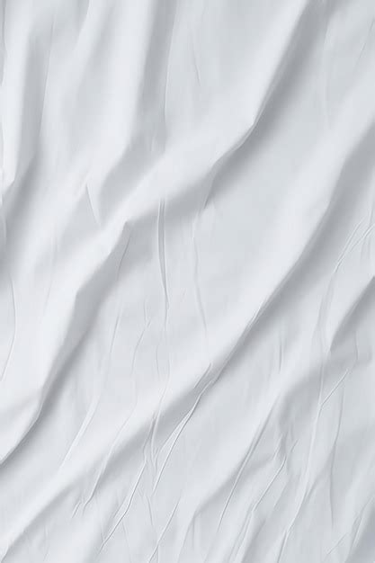 Premium Photo Serene White Crumpled Fabric Texture Background Image