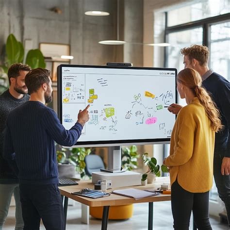 A Team Of Software Engineers Collaborating On A Project Using Digital