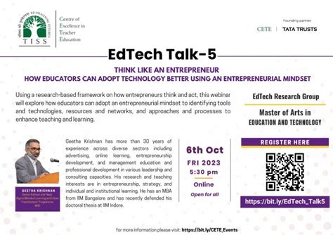 Anil Mammen On Linkedin Looking Forward To Geetha Krishnans Talk This