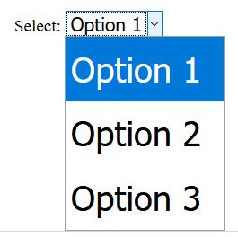 Html Select Option Padding Not Working In Chrome Stack Overflow