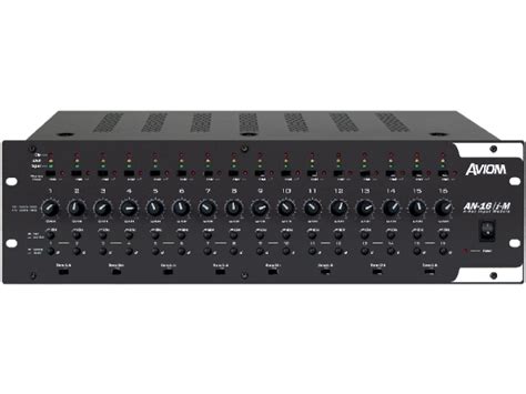 Aviom AN 16 I M 16 Channel Microphone Input Module POLAR