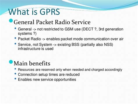 Gprs Architecture Ppt