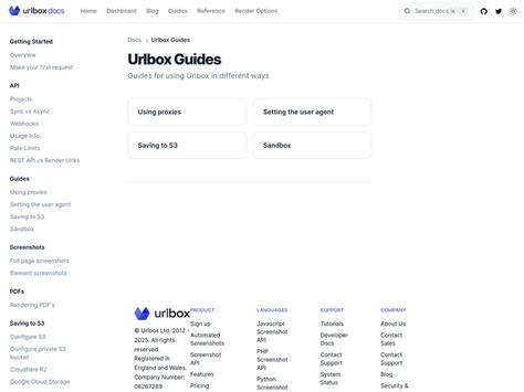 Urlbox Guides Urlbox