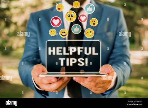 Handwriting Text Helpful Tips Conceptual Photo Advices Given To Be Helpful Knowledge In Life