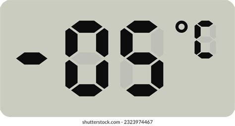 Digital Temperature Display Measurement Isolated On Stock Vector Royalty Free 2323974435