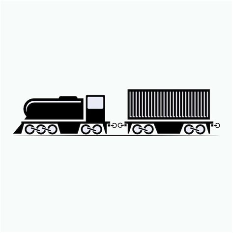 Premium Vector Rail Freight Icon Delivery Symbol Vector