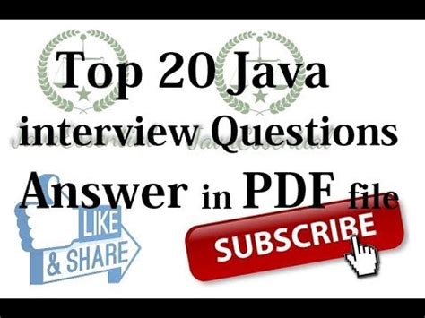 Top 20 java interview questions frequently asked core java interview ...