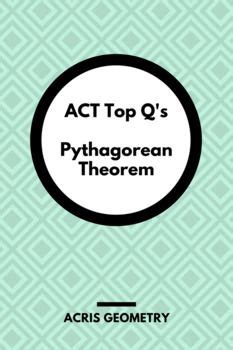 Geometry ACT Prep Top 75 Problems With Pythagorean Theorem