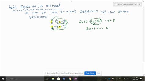 Equal Values Method Worksheet