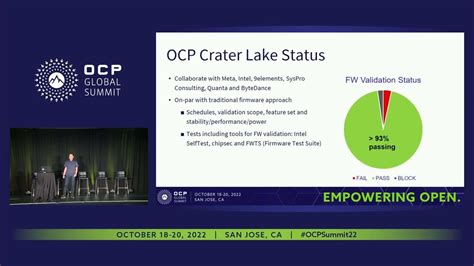open system firmware status update on ocp crater lake youtube
