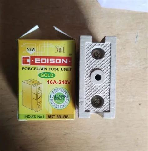 Edison Gold Porcelain Fuse Unit At Best Price In Coimbatore By Jayem Electricals Id 2854413766573