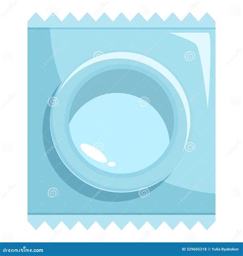 Open Condom Wrapper Lying On A White Background Stock Vector Illustration Of Healthcare