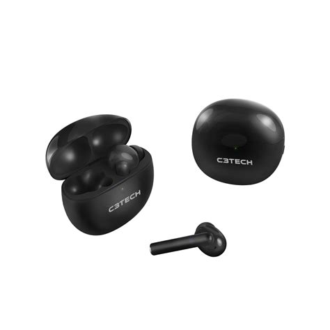 Fone De Ouvido EP TWS 60BK Preto C3Tech C3Technology