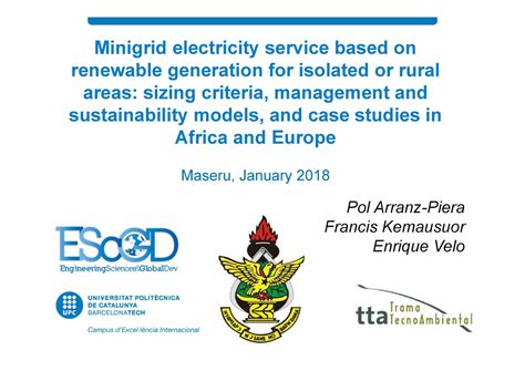 Fileminigrid Electricity Service Based On Renewable Generation For