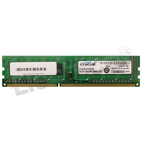 crucial tech ct25664ba1339 memory board computer component