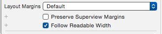 Xcode UIView ReadableContentGuide In Interface Builder Stack