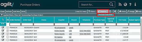 Enquiring On Purchase Orders