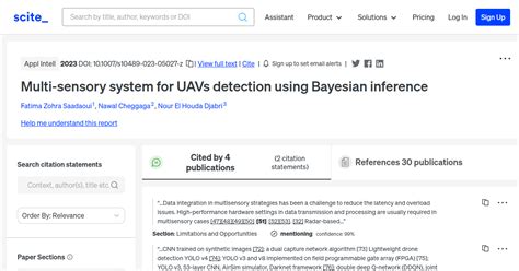 Multi Sensory System For Uavs Detection Using Bayesian Inference