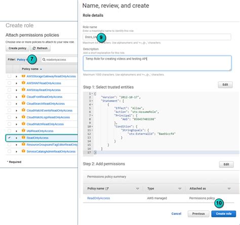 Aws Data Collection Prerequisites For An Iam Role Cloudwatch Only