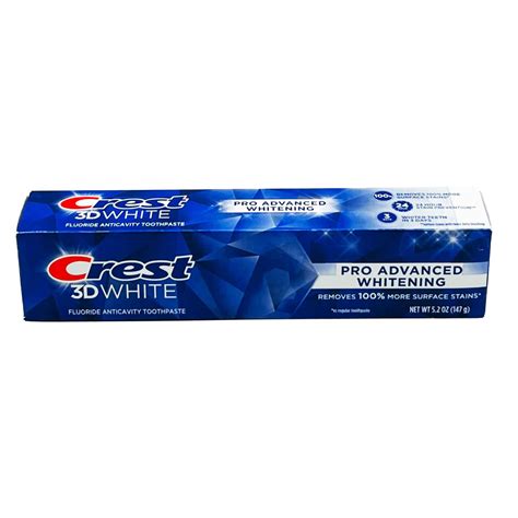 Crest 3d White Advanced Whitening Toothpaste 5 2 Oz 147 G