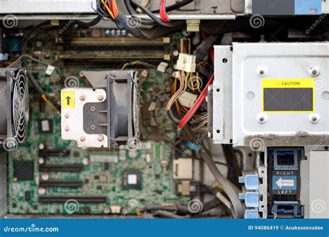 Inside Computer Case Stock Image 93343645