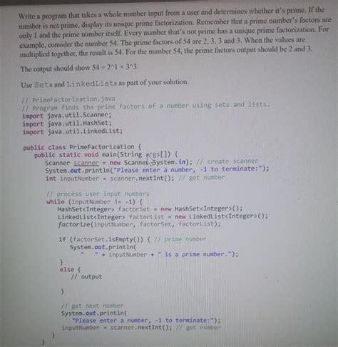 Solved Write A Program That Takes A Whole Number Input From