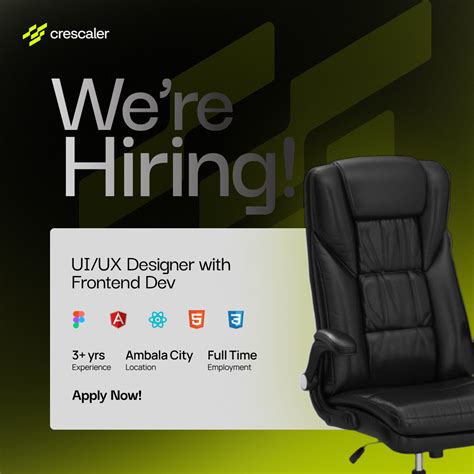 Uiux Designer With Frontend Development Expertise Crescaler Global