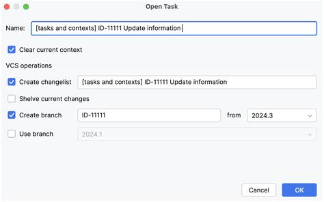 Manage Tasks IntelliJ IDEA Documentation