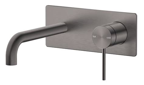 Mica Wall Spout Combo Curved Spout 1p Trim Kit Only Gunmetal