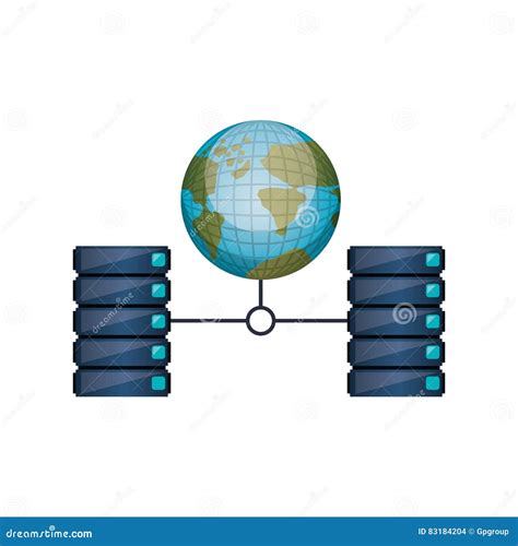 Isolated Web Hosting Design Stock Vector Illustration Of Hosting Organize 83184204