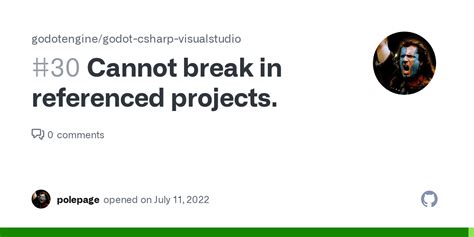 Cannot Break In Referenced Projects Issue Godotengine Godot Csharp Visualstudio Github