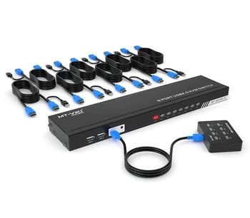 Port Kvm Switch Hdmi K Hz Mt Viki Rack Kvm Console X Switcher In Out Pack Cables