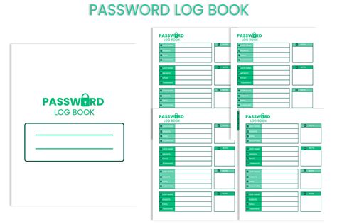Password Log Book Password Tracker Graphic By Kdp Vibe Creative Fabrica